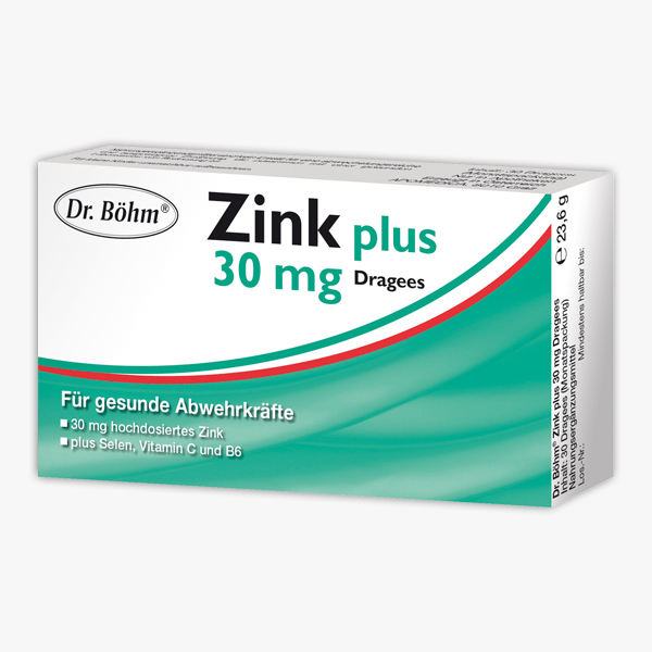 Dr. Böhm Zink Plus 30mg Dragees online kaufen bei Apothekenbote.at ...