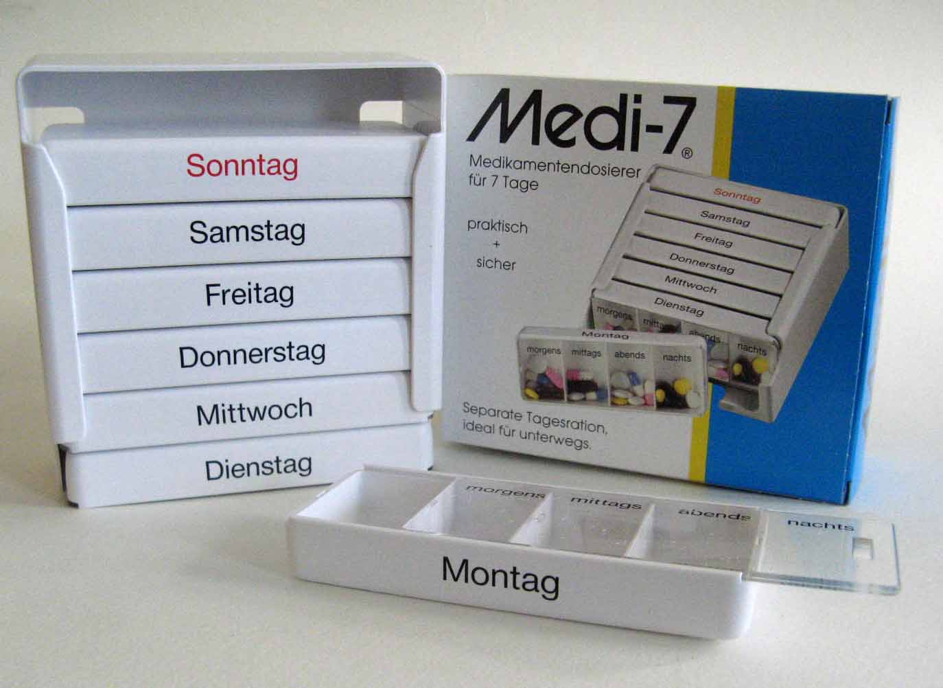 Medi7 Medikamentendosierer für 7 Tage online kaufen bei Apothekenbote ...