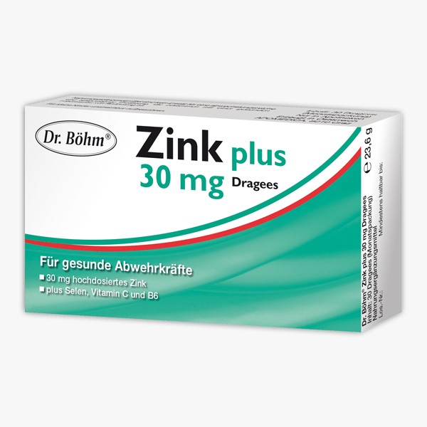 Dr. Böhm Zink Plus 30mg Dragees online kaufen bei Apothekenbote.at ...